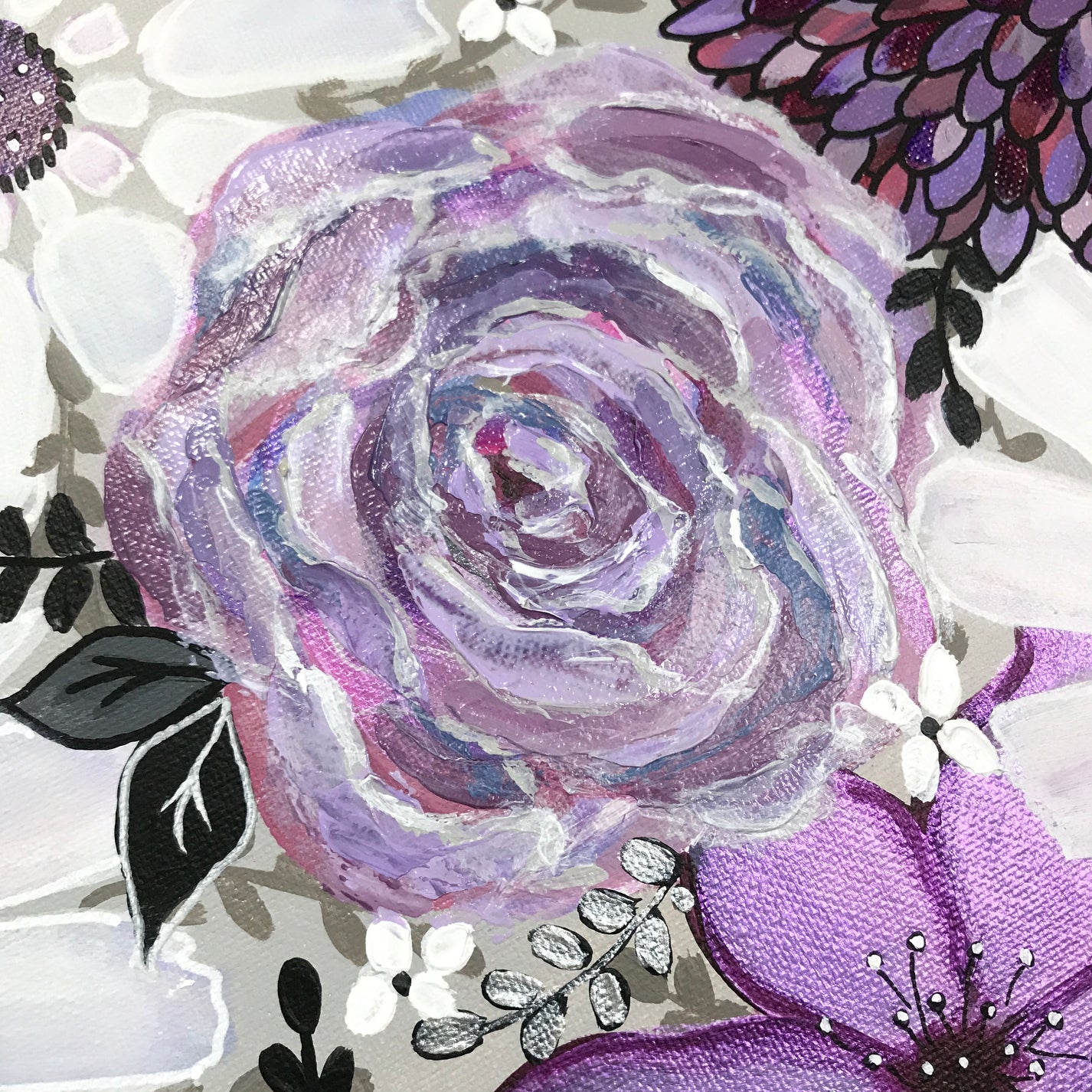 Color Wheel Hand-painted Original #5 - Purple – darkisartwork