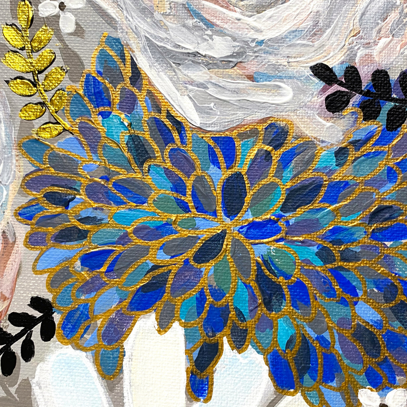 Color Wheel Hand-painted Original #1 - Blue – darkisartwork