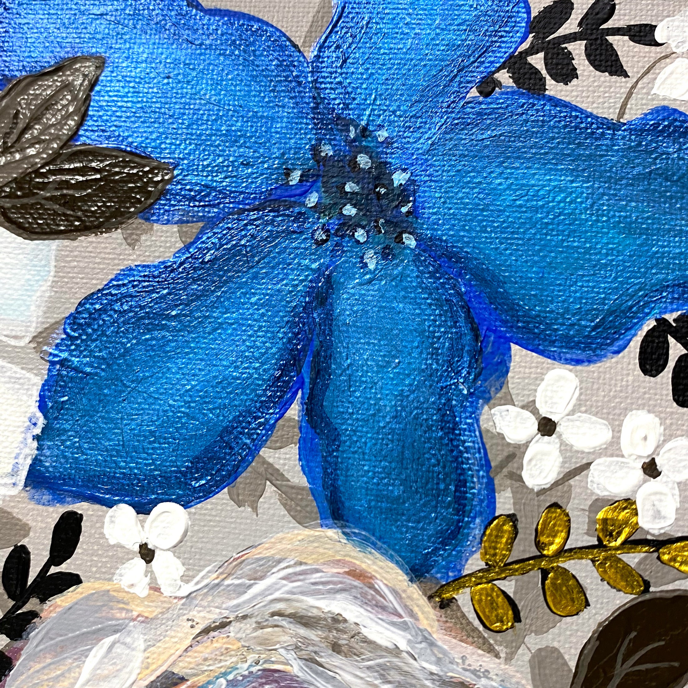Color Wheel Hand-painted Original #1 - Blue – darkisartwork