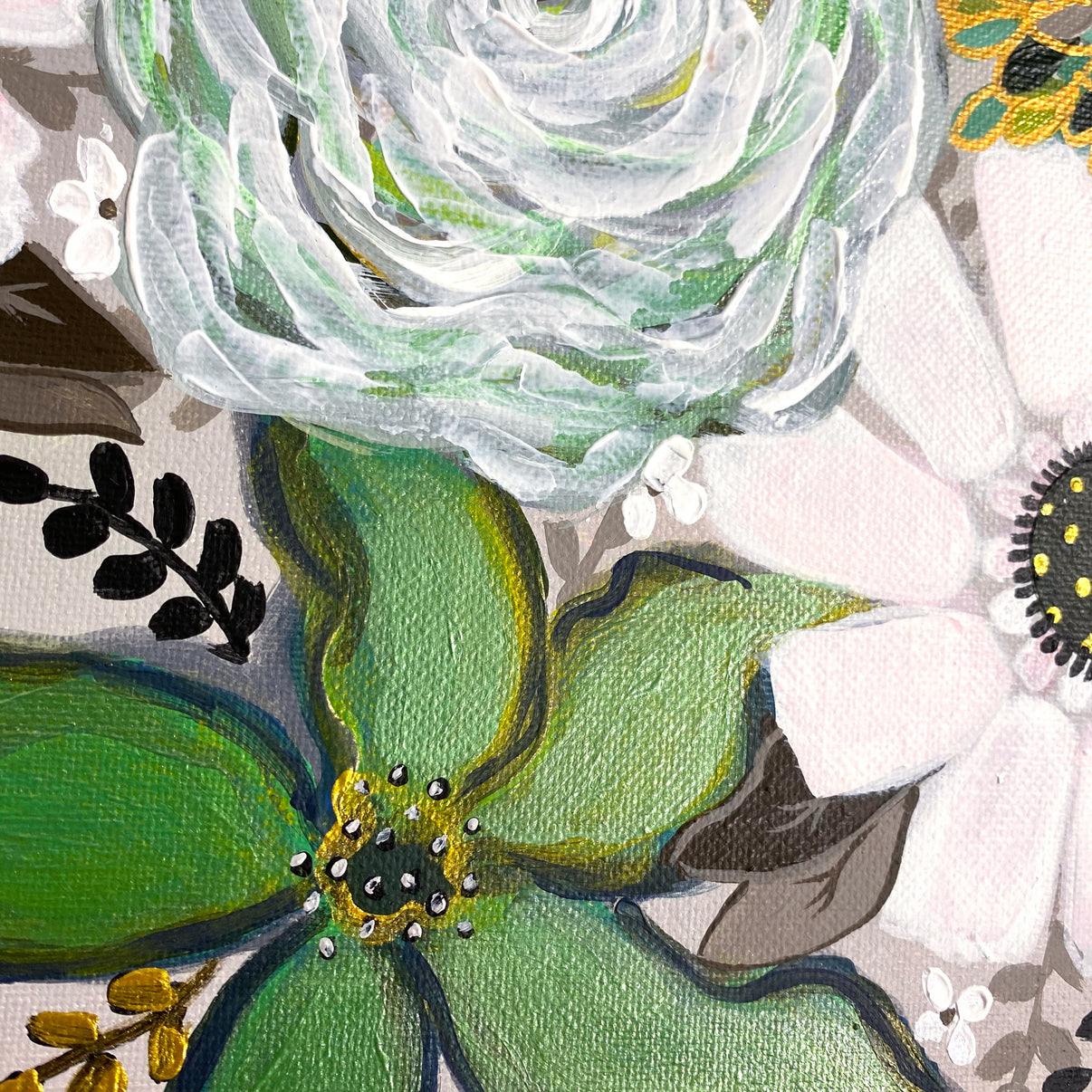 Color Wheel Hand-painted Original #2 - Green – darkisartwork